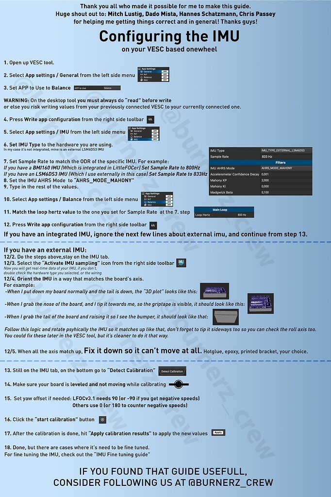 VESC Tool 3.01 (OBSOLETE) - IMU (gyro) Configuration Guide - FAQs & How ...